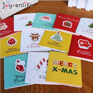 12pcs Creative Merry Christmas Small Greeting Cards for Kids ...