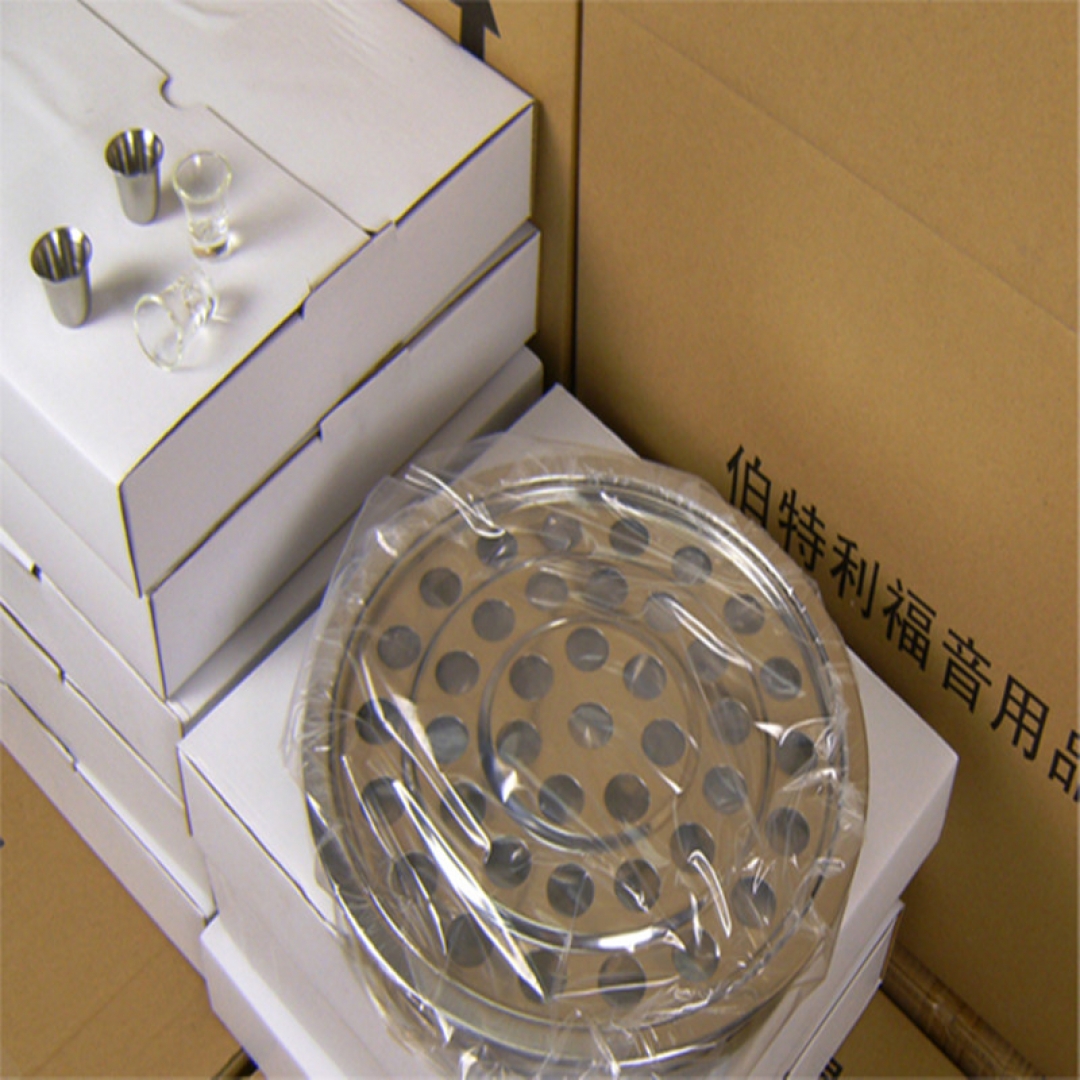 Stainless Steel Holy Church Communion Round Tray Base - christianschoices