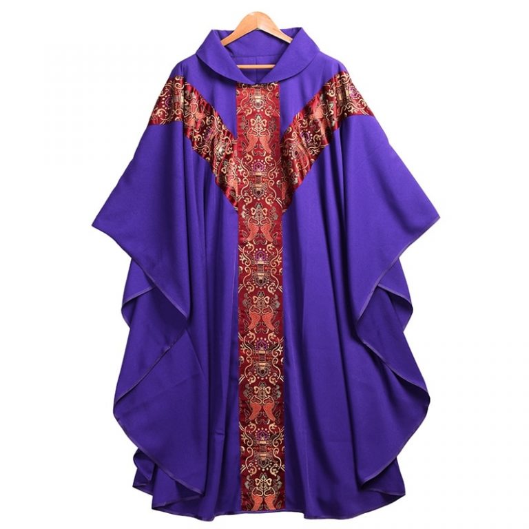 Priest Costume Church Clergy Vestments Cassock Chasuble Cope Robe